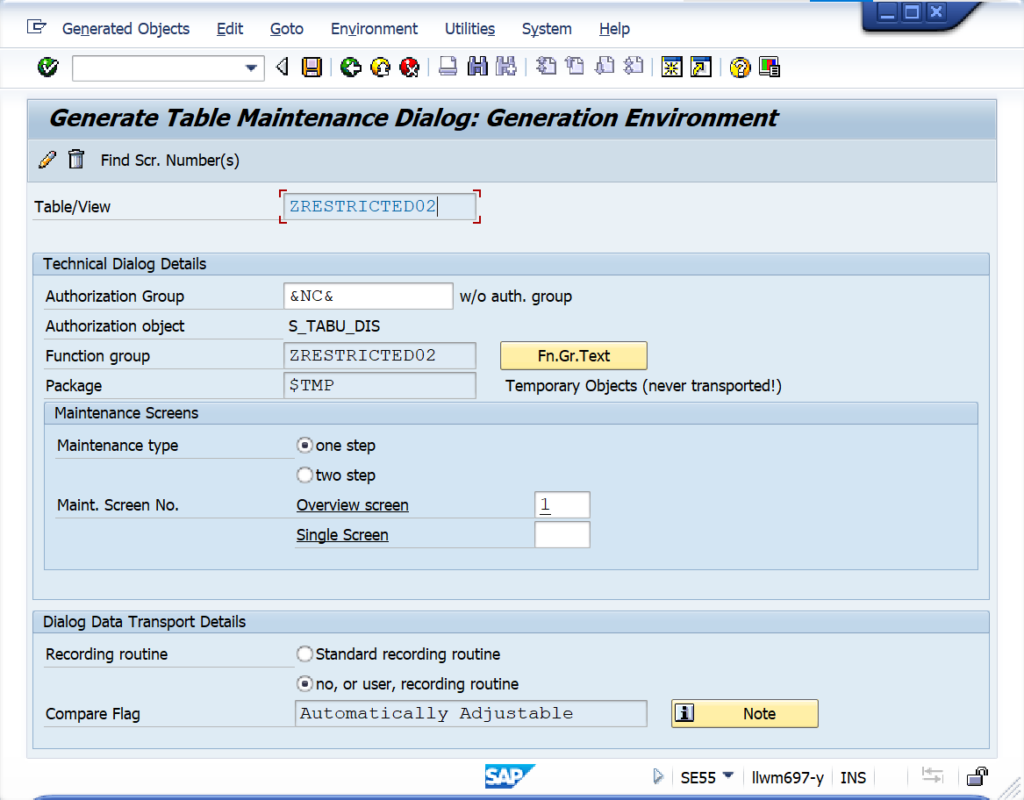 SAP® Table Maintenance Generator: Routines and Custom Restrictions ...