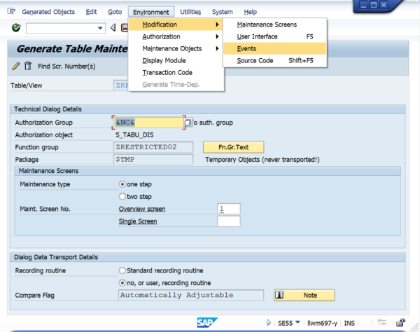 SAP® Table Maintenance Generator: Routines and Custom Restrictions ...