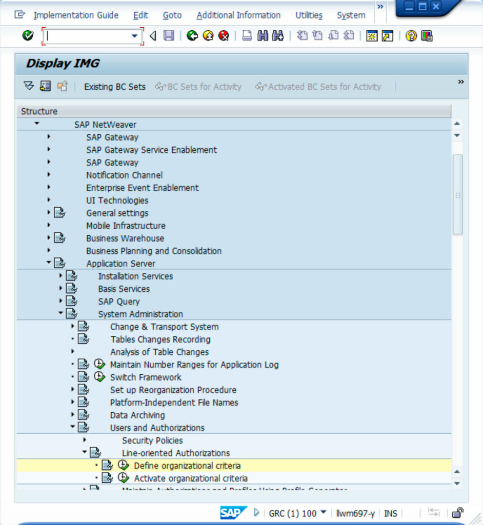 SAP® Table Restriction from Organisational Criteria - Inprosec